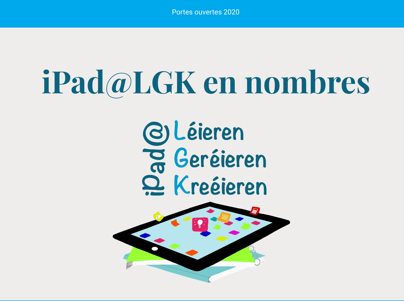 iPad@LGK en nombres - Lycée Guillaume Kroll